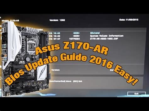 Asus Z Ar Bios Update The Simple Easy Way Youtube
