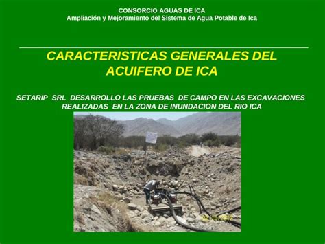 PPT CONSORCIO AGUAS DE ICA Ampliación y Mejoramiento del Sistema de