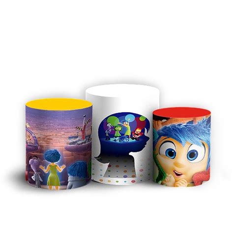 Trio Cilindro Divertida Mente Sublimado 3D Sublitex painéis