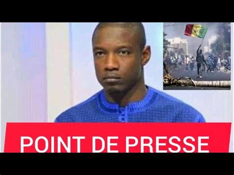 EN DIRECT Du Point De Presse Du President Pape Djibril Fall YouTube
