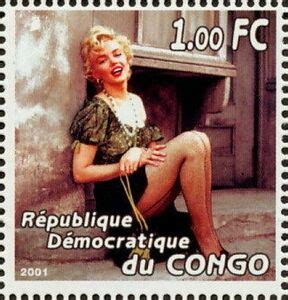Stamp Marilyn Monroe Congo Dem Rep Kinshasa Illegal Stamps