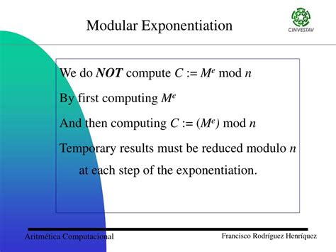 ppt modular exponentiation powerpoint presentation free download id 3739767