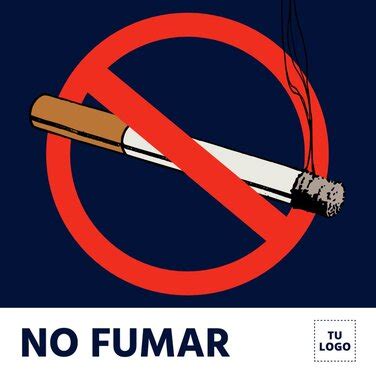 Carteles De Prohibido Fumar Editables Online