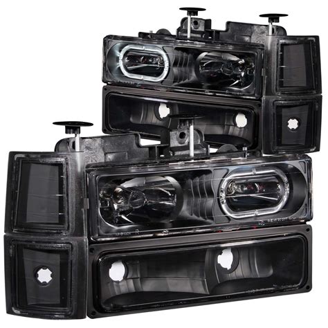 Anzo Usa Crystal Headlight Set W Halo Autoplicity