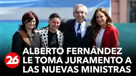 ARGENTINA Alberto Fernández le toma juramento a las nuevas ministras