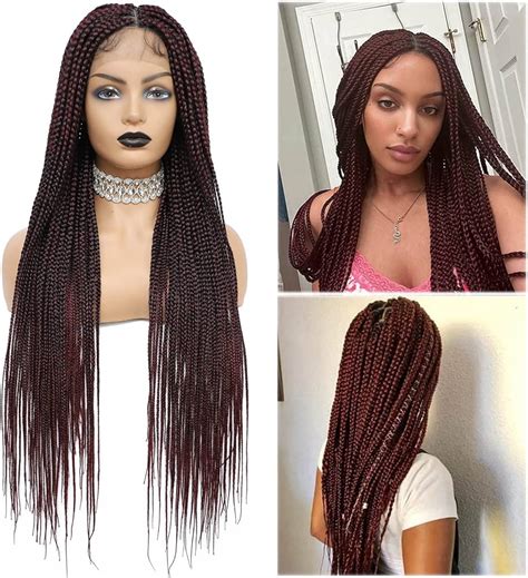 Alebery Full Lace Criss Cross Knotless Box Braided Wig