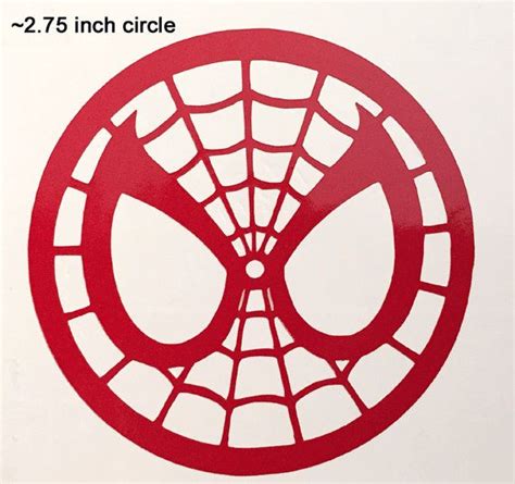 Spider Man Circle Logo Symbol Vinyl Decal Sticker Red By GmanShop