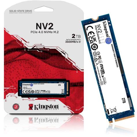 Kingston NV2 2TB M 2 2280 NVMe PCIe 4 0 Internal SSD Up To 3500 MB S