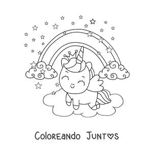 45 Dibujos Kawaii De Unicornios Para Colorear Gratis Coloreando Juntos