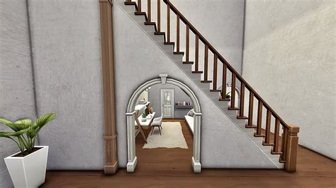 How To Build A Functional Room Under Stairs In The Sims Youtube
