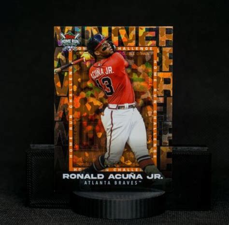 Ronald Acuna JR 2023 Topps Home Run Challenge WINNER SEPTEMBER DOUBLE
