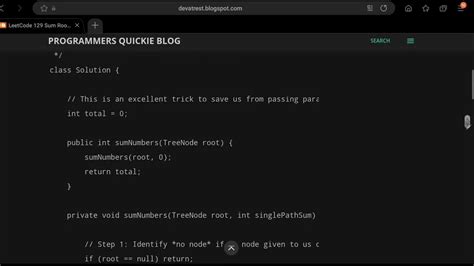 leetcode 129 sum root to leaf numbers
