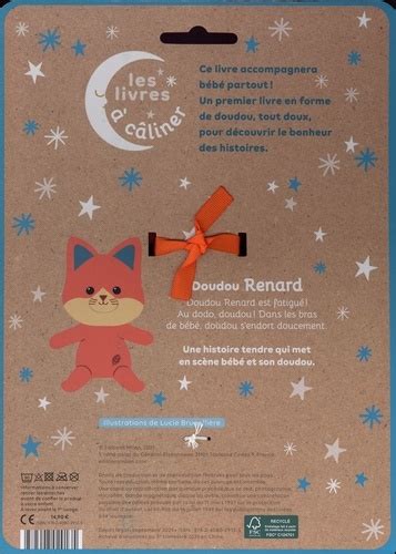 Doudou Renard Lucie Brunellière Livres Furet du Nord