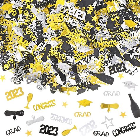 HOWAF 2023 Abschluss Konfetti Glückwunsch Graduation Kleiner Doktorhut