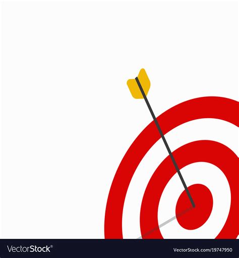 Target Sign With Arrow Royalty Free Vector Image
