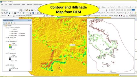 How To Create Contours And Hillshade From DEM Data Generate Contour