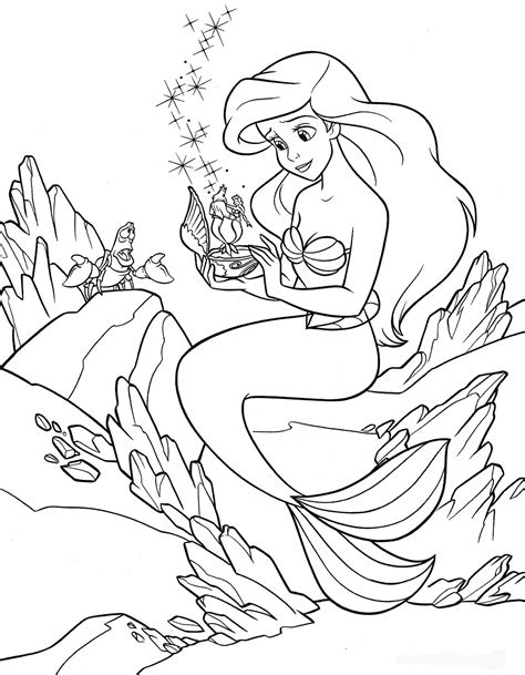 Ariel para Colorir e Imprimir Muito Fácil Colorir e Pintar