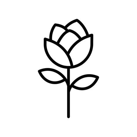 icono de flor símbolos de flores ilustración de diseño de icono de
