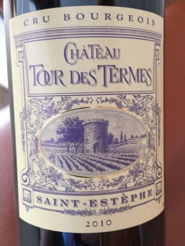 Château Tour des Termes Saint Estèphe Vivino