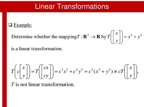 linear transformation null spaces and ranges ppt download