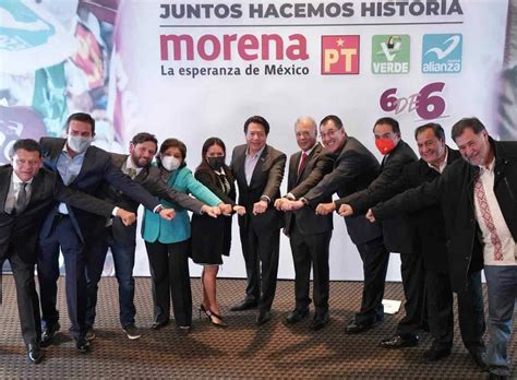 Anuncia Morena Alianza Con PT PVEM Y Nueva Alianza Para Elecciones De 2022