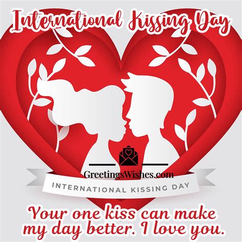 International Kissing Day Wishes Messages 6th July Greetings Wishes