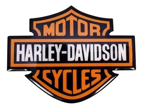Adesivo Harley Davidson Emblema Resinado Rs Fk Parcelamento Sem Juros