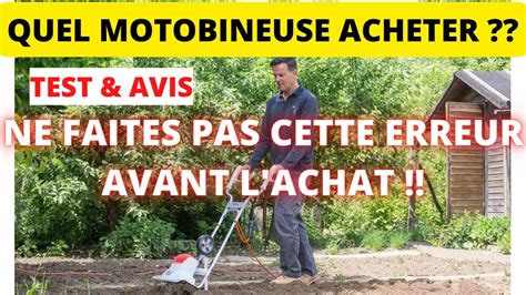 Comment BIEN Choisir sa Motobineuse électrique en 2023 TOP 5