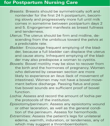 Ch Postpartum Care Flashcards Quizlet