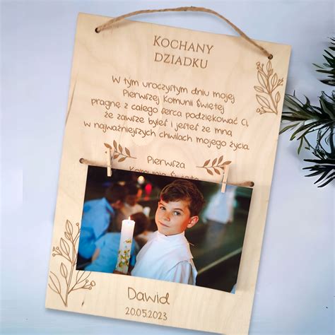 PODZIĘKOWANIE dla Chrzestnych Dziadków Komunia Św