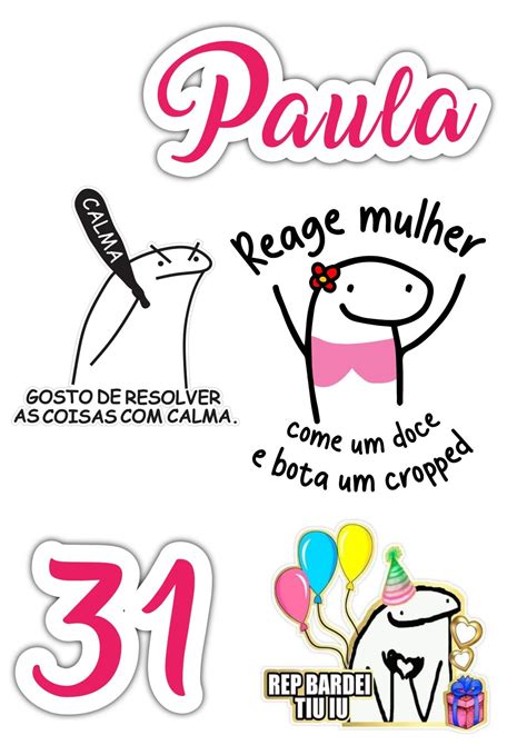 Some Stickers That Are On The Side Of A White Sheet With Pink And Black