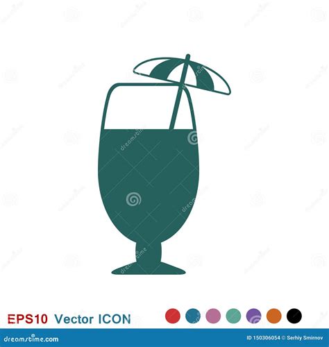 Vector Del Icono Del C Ctel Pictograma Aislado En Fondo S Mbolo