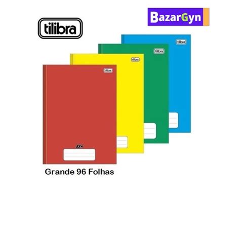 Kit Caderno Tilibra Grande Brochura Capa Dura Folhas Universit Rio