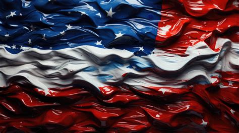 A Desktop Wallpaper Of An Abstract American Flag Created From Crushed