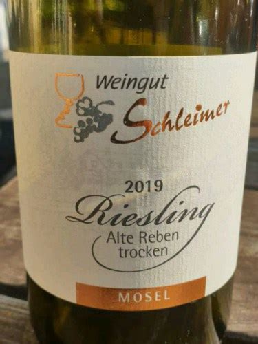 Weingut Schleimer Alte Reben Riesling Trocken Vivino US