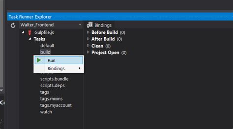 Run Default Gulp Tasks In Visual Studio Andreas Plahn Blog
