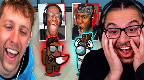 SidemenReacts FUNNIEST SIDEMEN AMONG US REACTION YouTube