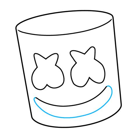 How To Draw Marshmello S Face Really Easy Drawing Tutorial