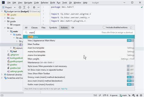 How Do I KeyMap This Main Menu Popup IDEs Support IntelliJ Platform