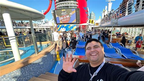 Live Disney Magic Cruise Line Mickeys Sail A Wave Party YouTube