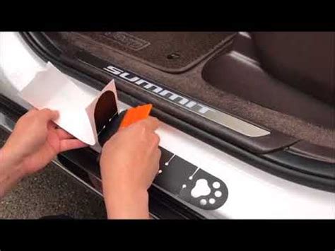 SR Door Sill Scuff Plate Guard Wrap YouTube