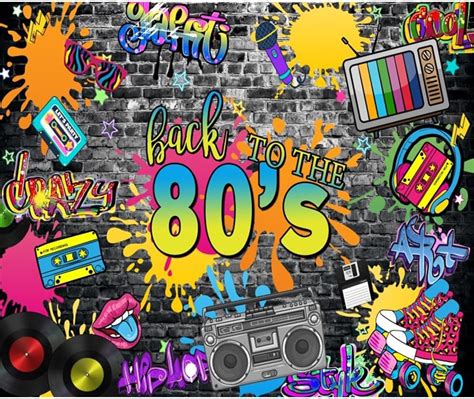 Amazon S Theme Party Backdrop X Ft Back To The S Hip Hop