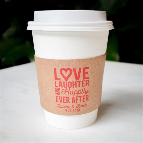 Custom Coffee Sleeves Paper Coffee Cup Sleeves Printed Brown Etsy