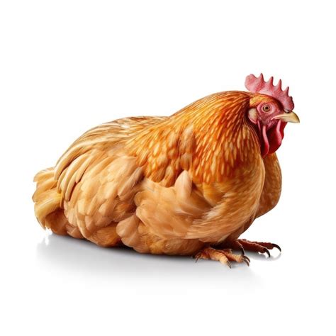 Un Pollo Con La Cabeza Roja Y El Pelo Rojo Foto Premium