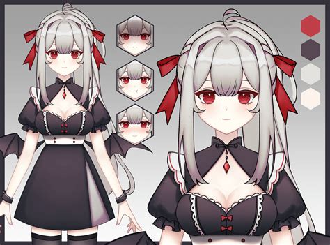 Premade Vtuber Model Cute Anime Girl 2 Expressions For Vtubing Virtual Streaming Half Body