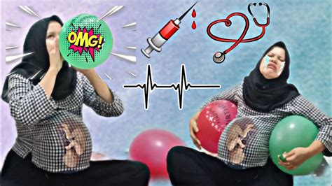 KasihanIbu Hamil Lucu Melahirkan Gara Gara Tiup 2 Balon Jumbo YouTube