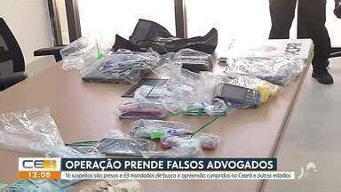 Cetv Edi O Fortaleza Falsos Advogados S O Presos No Cear E