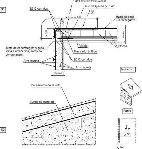 Detalhes construtivos CYPE FIU230 Apoio extremo do vão sobre mureta