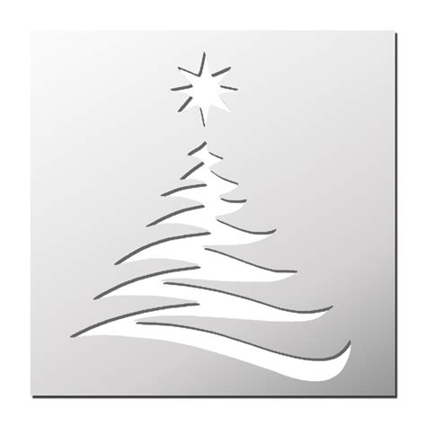 Pochoir réutilisable Sapin de Noël Pochoirs imprimables gratuits