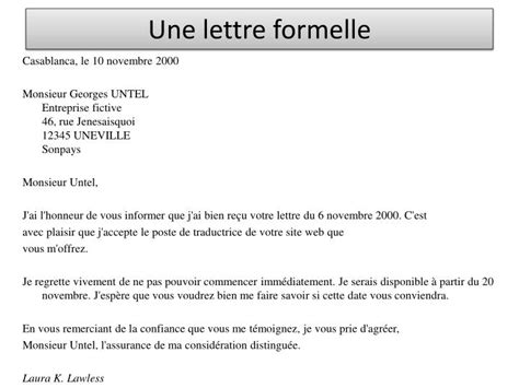 Comment Ecrire Une Lettre Formelle Delf B2 Exemple De Lettre